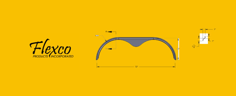 Tear Drop Skirt Drawing rv | Flexco Products