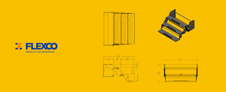 36″ Triple RV Step | Flexco Products